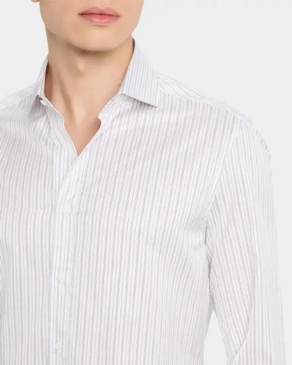 Brunello Cucinelli Apos;s Cotton Multi-stripe Button-down Shirt