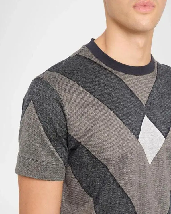 Emporio Armani Apos;s Crewneck Maxi-chevron T-shirt