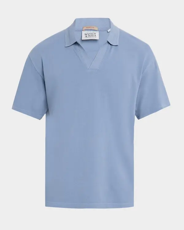 Scotch & Soda Apos;s Cotton Johnny Collar Polo Shirt