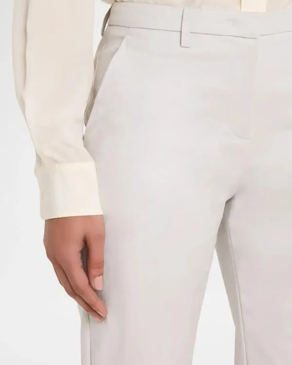 Emporio Armani Cotton Couture Tapered Trousers - Grey