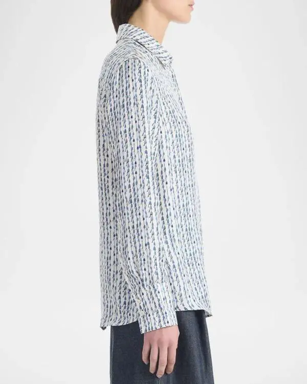 Altuzarra Chika Silk Button-front Top