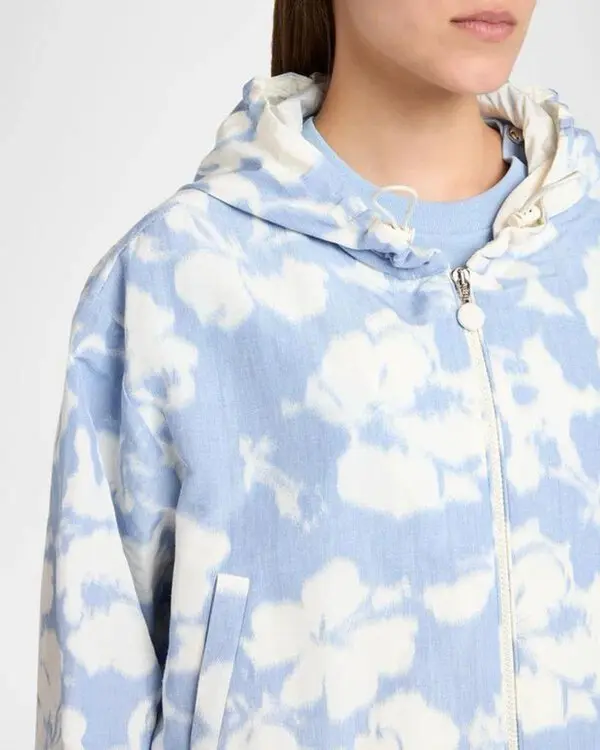 Moncler Noisetier Floral Hooded Jacket - Print