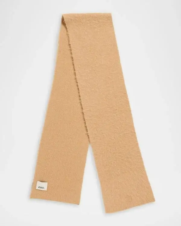 Isabel Marant Étoile Peliz Baby Alpaca-blend Scarf - Camel