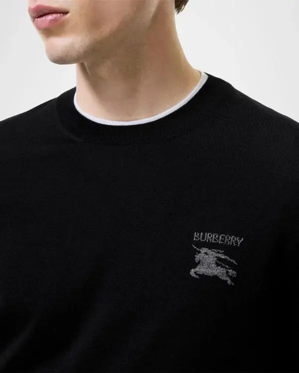 Burberry Apos;s Easton Intarsia Ekd Crewneck Sweater