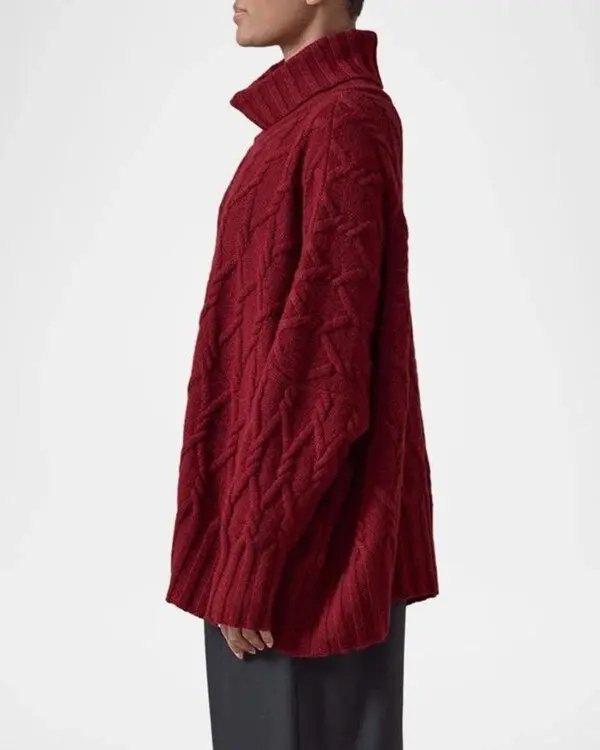 Eskandar Roll Neck Sweater Mid Plus Length