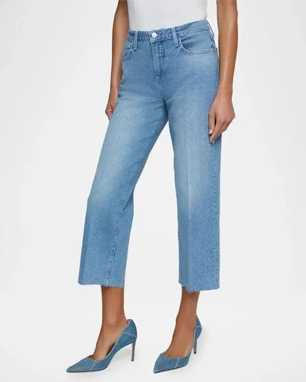 L & APOS;AGENCE Wanda High-rise Cropped Wide-leg Jeans