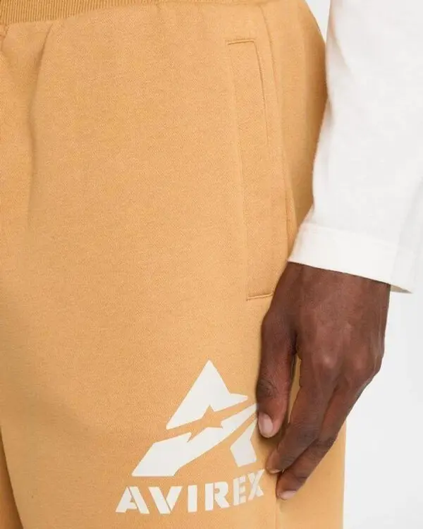 AVIREX Apos;s Big A Cotton Fleece Drawstring Jogger Pants
