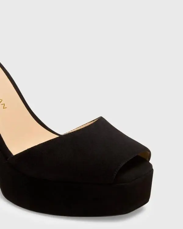 STUART WEITZMAN 110mm Sabrina Suede Platform Sandals