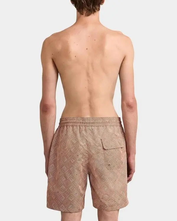 Frescobol Carioca Apos;s Santos Madeira-printed Swim Shorts