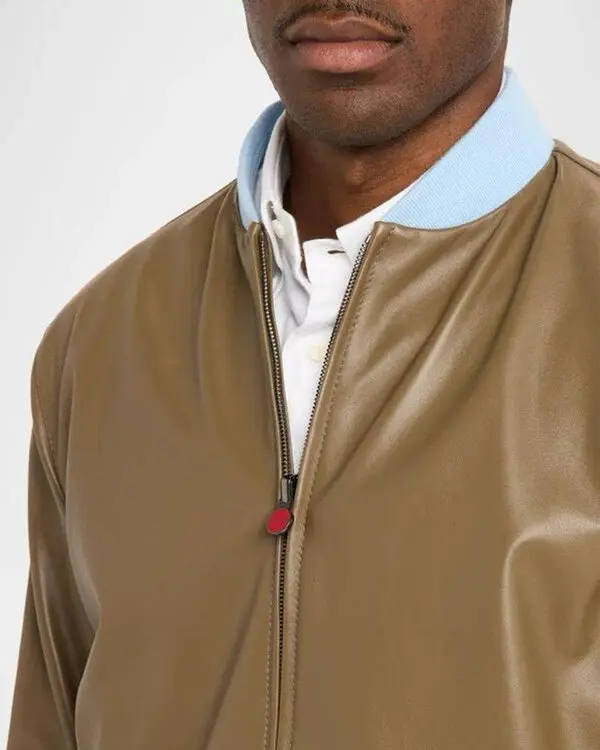 Kiton Apos;s Houndstooth Check Wool And Silk Blouson