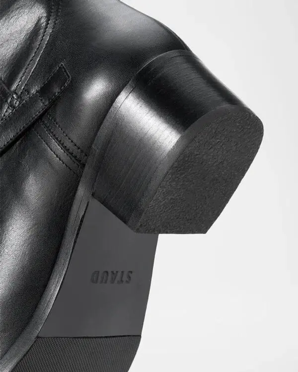 Staud Brooklyn Leather Knee-high Boots - Black