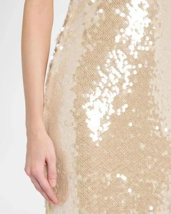 L & APOS;AGENCE Karma Sequined Maxi Dress