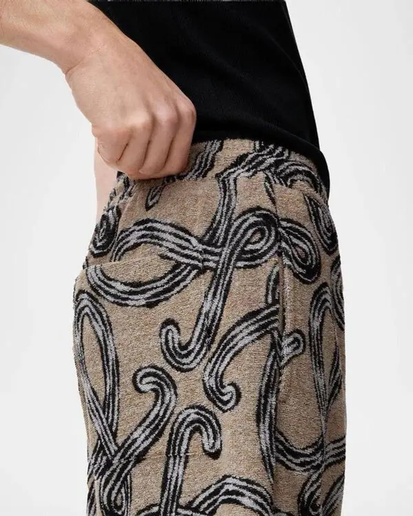 Loewe X Paula & Apos;s Ibiza & Apos;s Cotton-terry Logo Script Shorts
