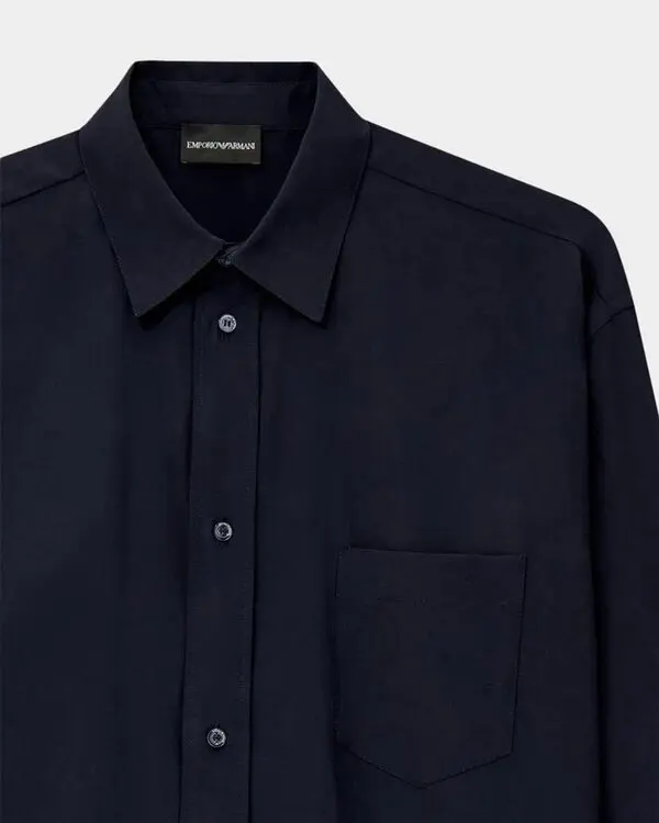 Emporio Armani Apos;s Solid Pocket Button-front Shirt