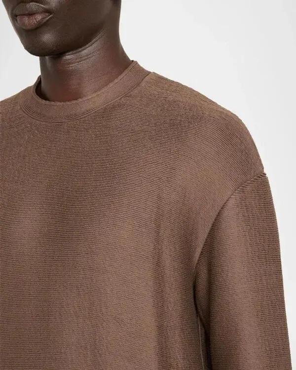 Emporio Armani Apos;s Cotton Rib-knit Crewneck Sweater