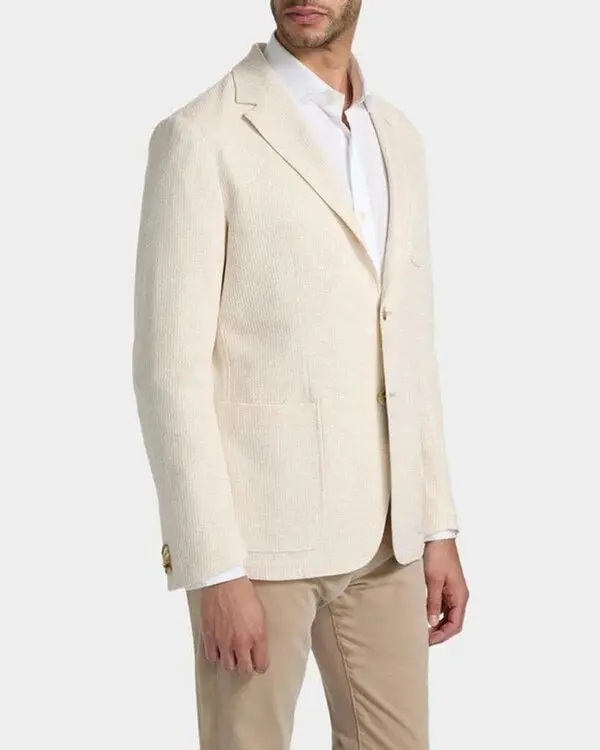 Canali Apos;s Waffle-knit Cotton Jersey Jacket