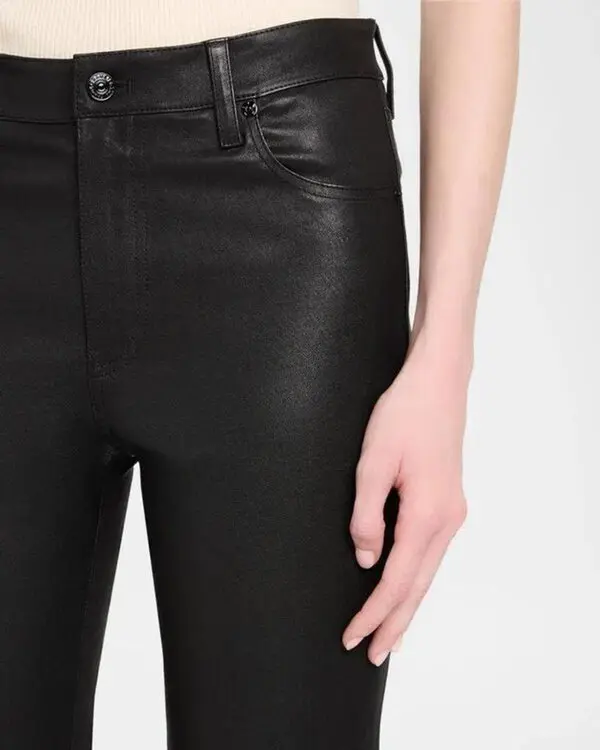 FRAME Leather Flared Pants
