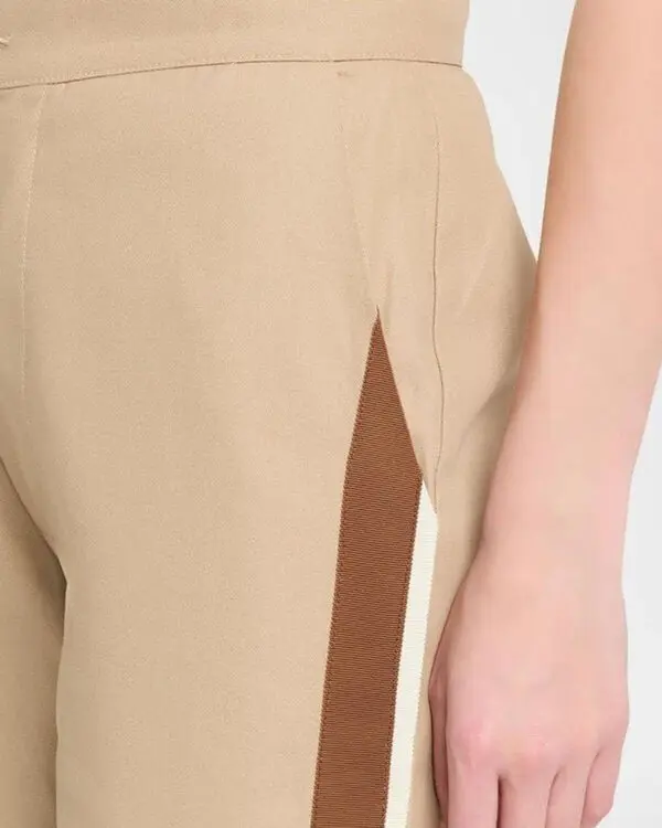 ZANKOV Lilou Side-stripe Pedal Pusher Shorts