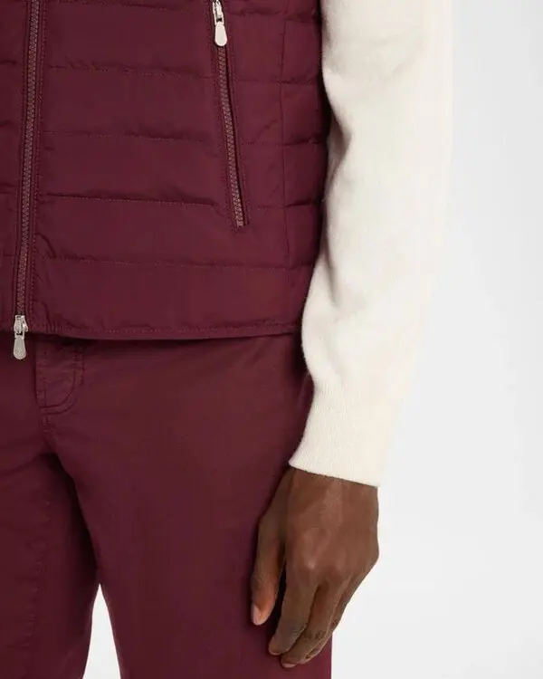 Brunello Cucinelli Apos;s Lightweight Techno Padded Down Vest