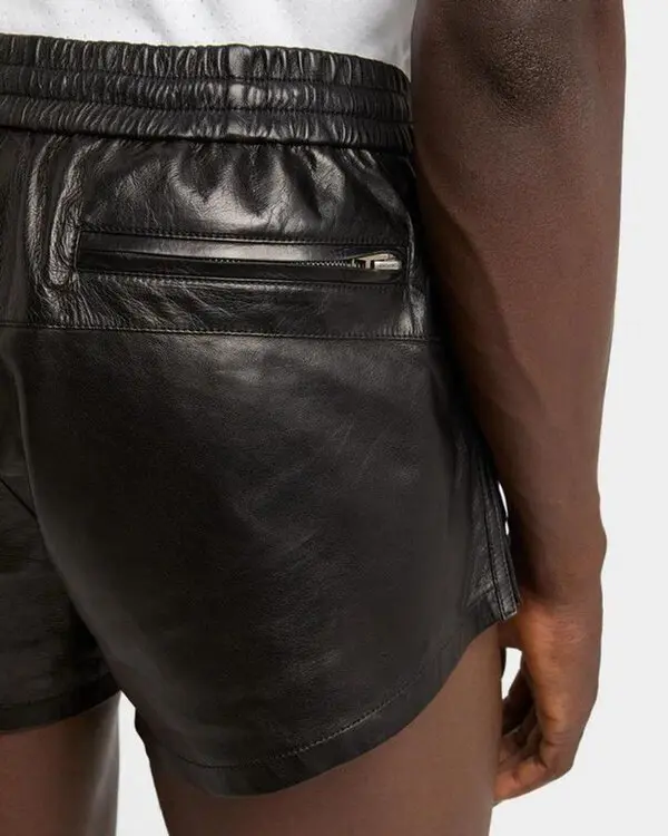 TOM FORD Apos;s Nappa Leather Mini Pull-on Shorts