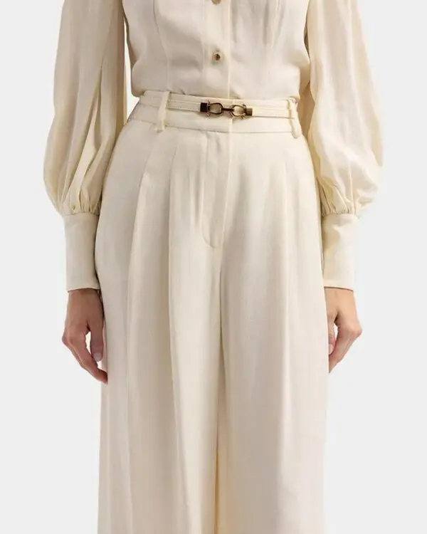 Zimmermann Belted Wide Leg Pants