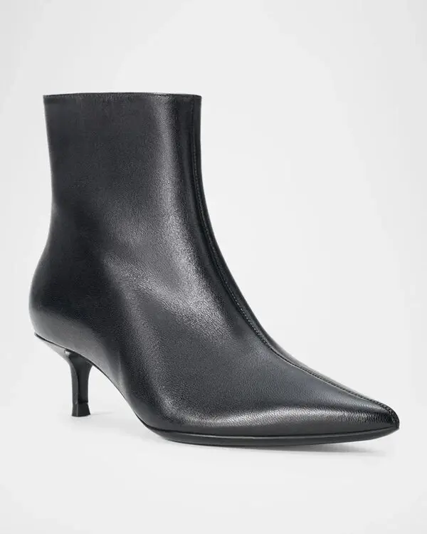 Staud 50mm Sebastian Leather Ankle Boots