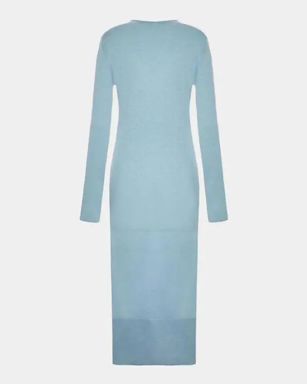 Malo Cashmere Sheer Panel Sweaterdress