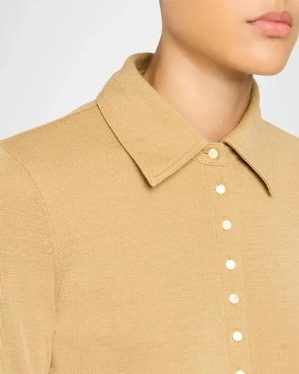 Vince Multi-button Collared Cardigan Top