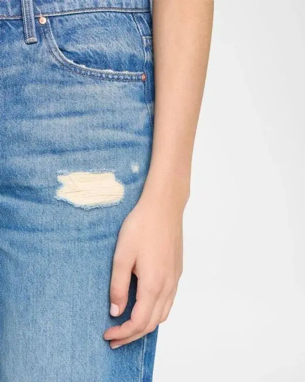 MOTHER The Rerun Zip Sneak Jeans - Fyvm