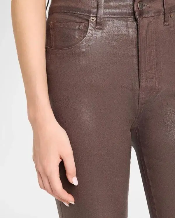 Veronica Beard Beverly Vegan Leather Flare Pants