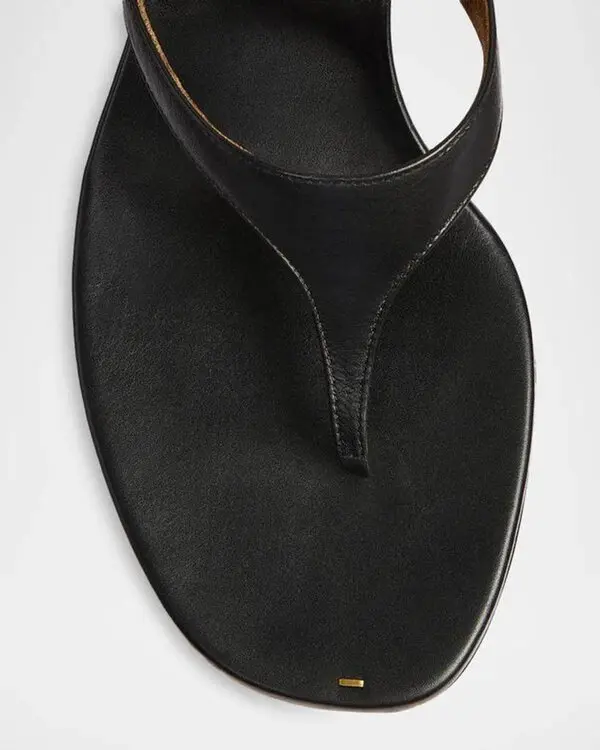 Khaite 55mm Archer Leather Thong Sandals