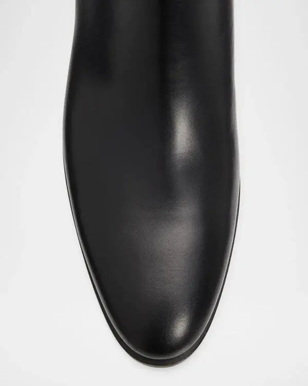 GIANVITO ROSSI 45mm Glove Leather Block-heel Booties