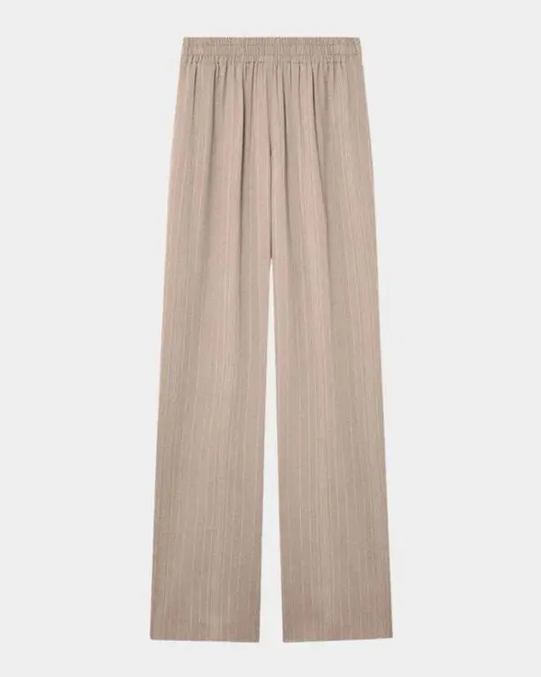 GOLDEN GOOSE Pull-on Wool-blend Pinstripe Pants