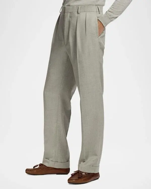 Ralph Lauren Purple Label Apos;s Gregory Hand-tailored Wool Trousers