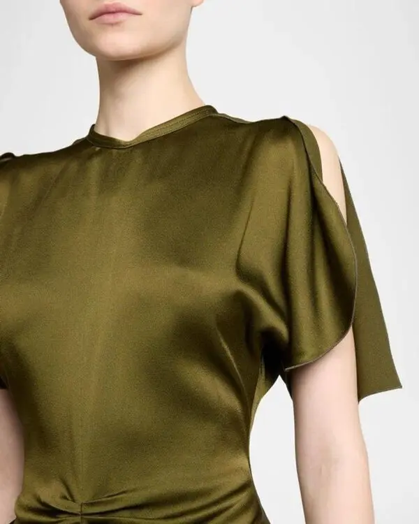 Victoria Beckham Isabella Satin Column Gown