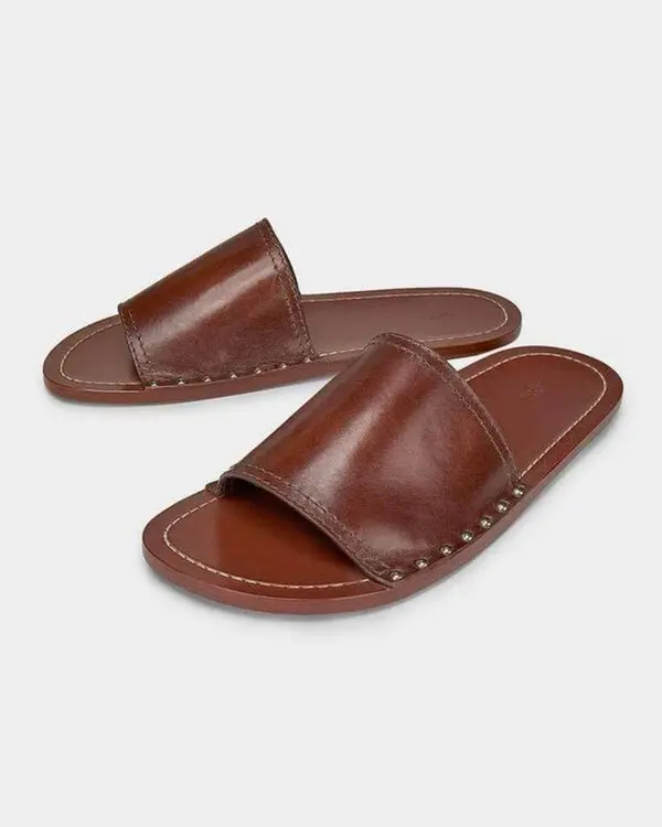 TOTEME Studded Leather Slides