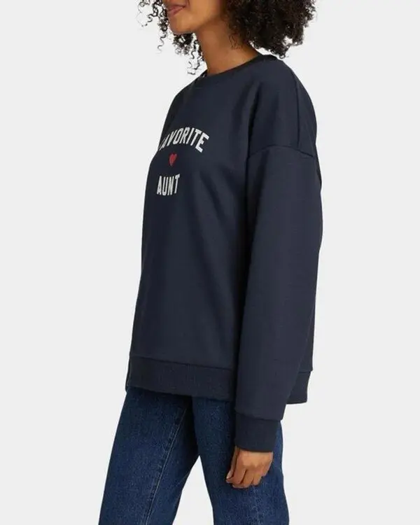 FAVORITE DAUGHTER Favorite Aunt Heart Logo Sweatshirt