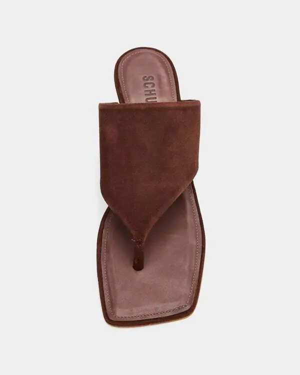 Schutz 60mm Sage Suede Sandals