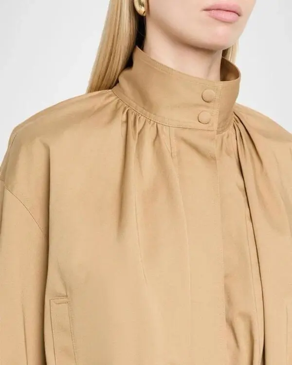 A.L.C. Amélie Pleated Cotton-blend Jacket