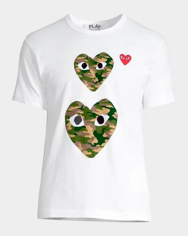 Comme Des Garçons Double Camo Logo T-shirt