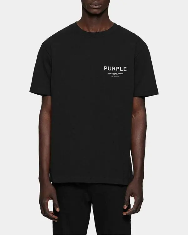 PURPLE BRAND Apos;s Cotton Jersey Logo Crewneck T-shirt