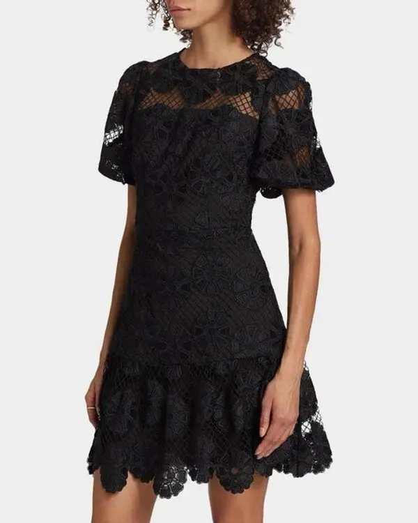 MILLY Yasmin Lace Minidress