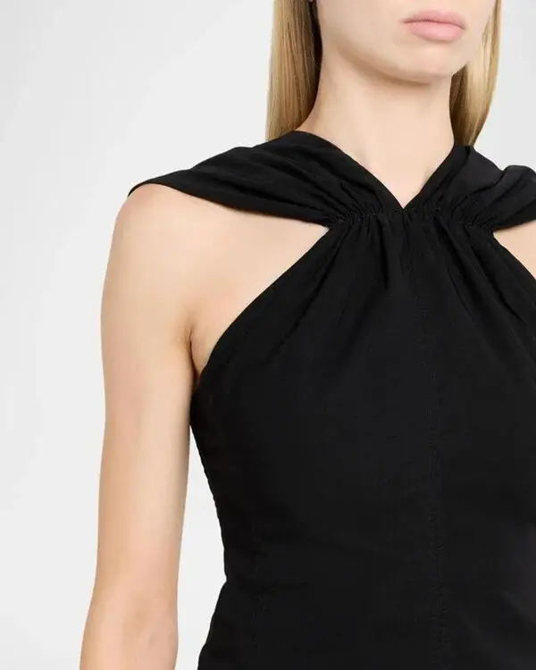 A.L.C. Elouise V-neck Top - Black