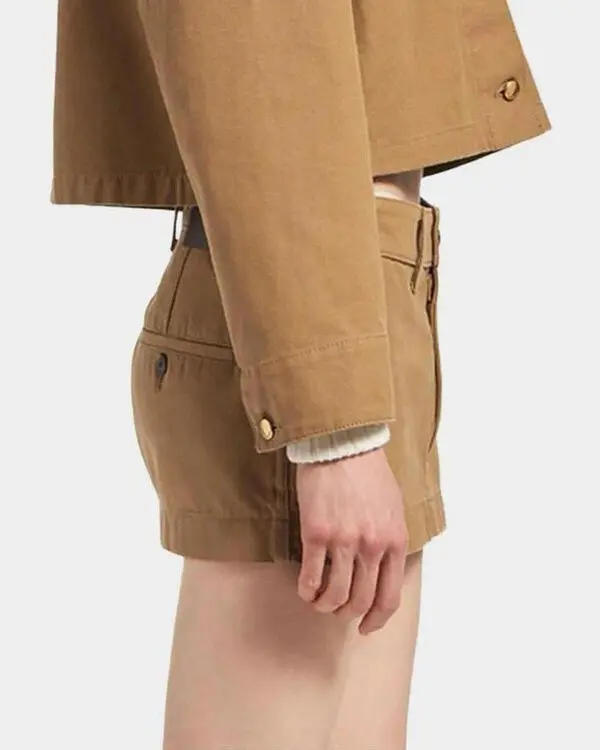 Balenciaga Cotton Canvas Mini Skirt