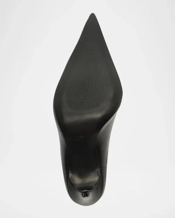 Schutz 100mm Loren Leather Mule Pumps