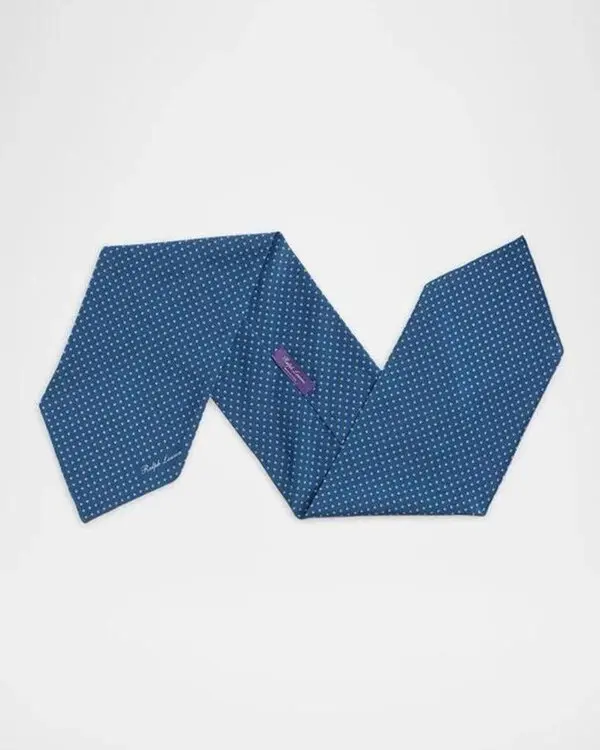 Ralph Lauren Purple Label Apos;s Neat-print Silk Neckerchief