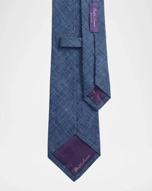Ralph Lauren Purple Label Apos;s Délavé Linen-blend Tie