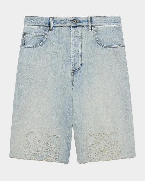 Loewe Apos;s Anagram Denim Shorts