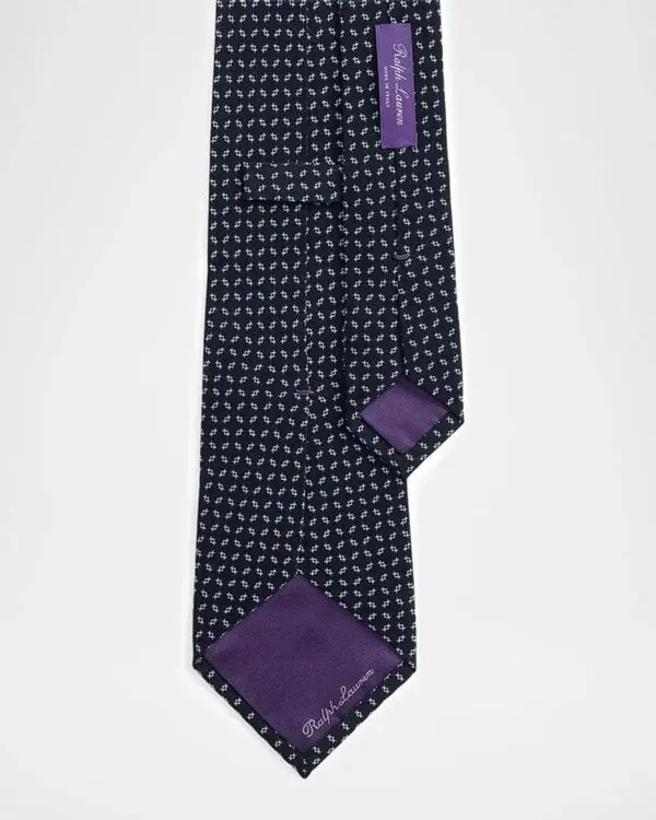 Ralph Lauren Purple Label Apos;s Geometric-print Silk Tie