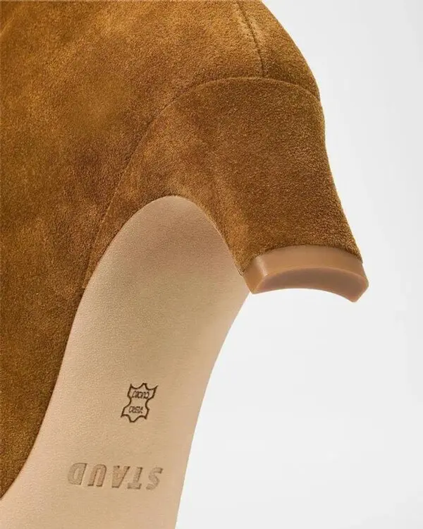 Staud Wally 55mm Suede Boots - Tan